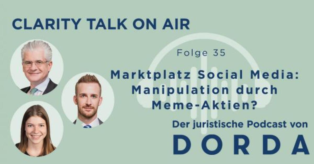 Marktplatz Social Media: Manipulation durch Meme-Aktien? | DORDA ...